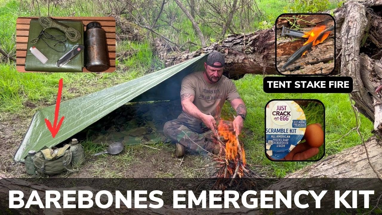 Solo Overnight Using A Barebones Minimum Kit In The Rain And Bacon Egg ...
