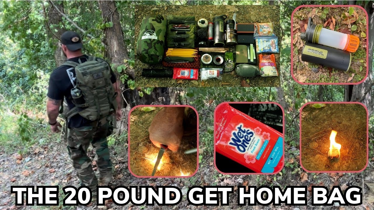 Building The ULTIMATE 20 Pound Get Home Bag. Carry These Items And Live