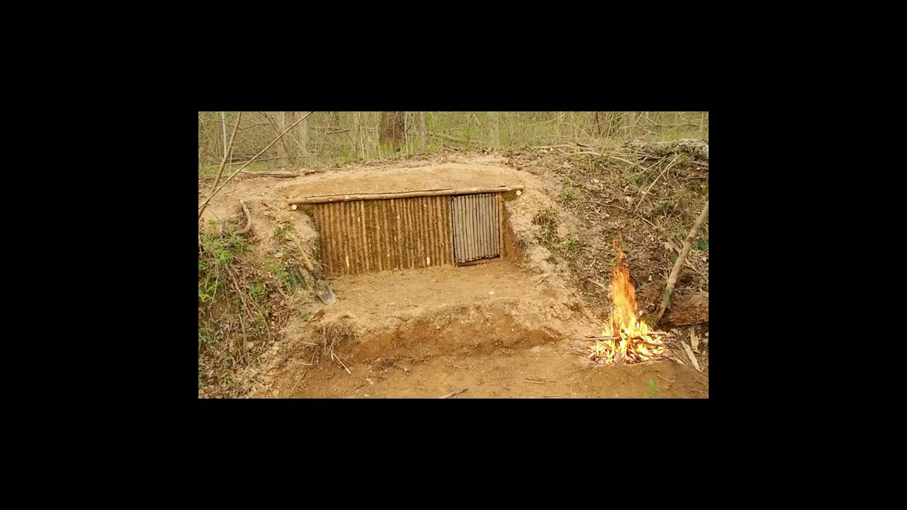 Man Builds A Dugout Shelter Inside Of A Hill