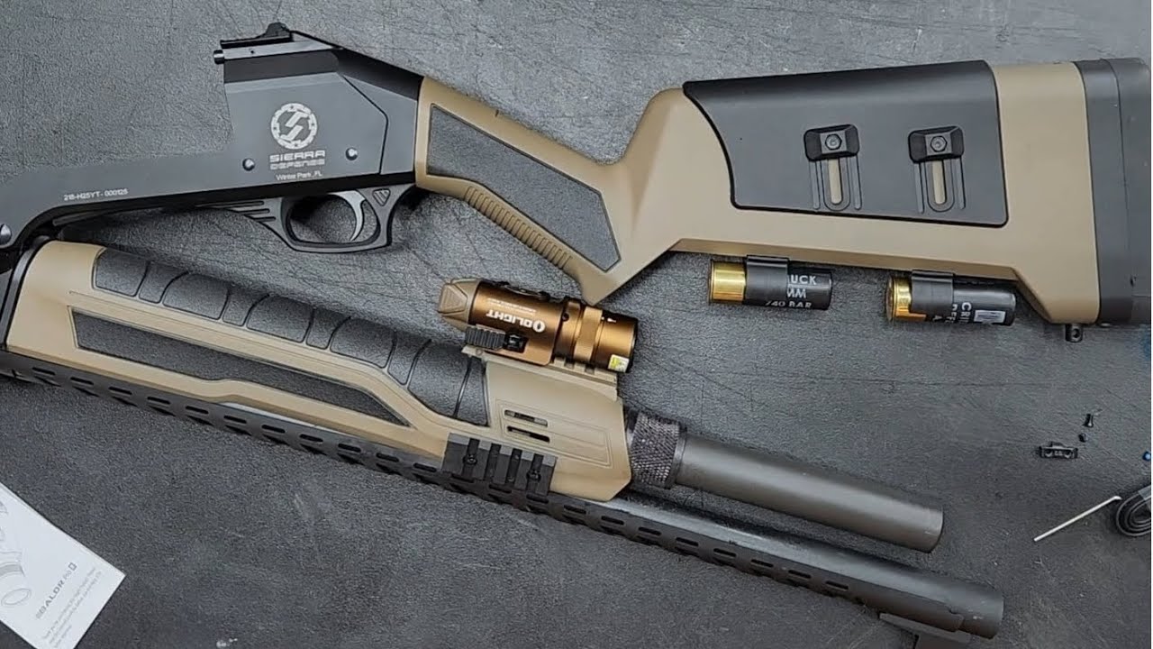 FOLDING SEMIAUTOMATIC SHOTGUN