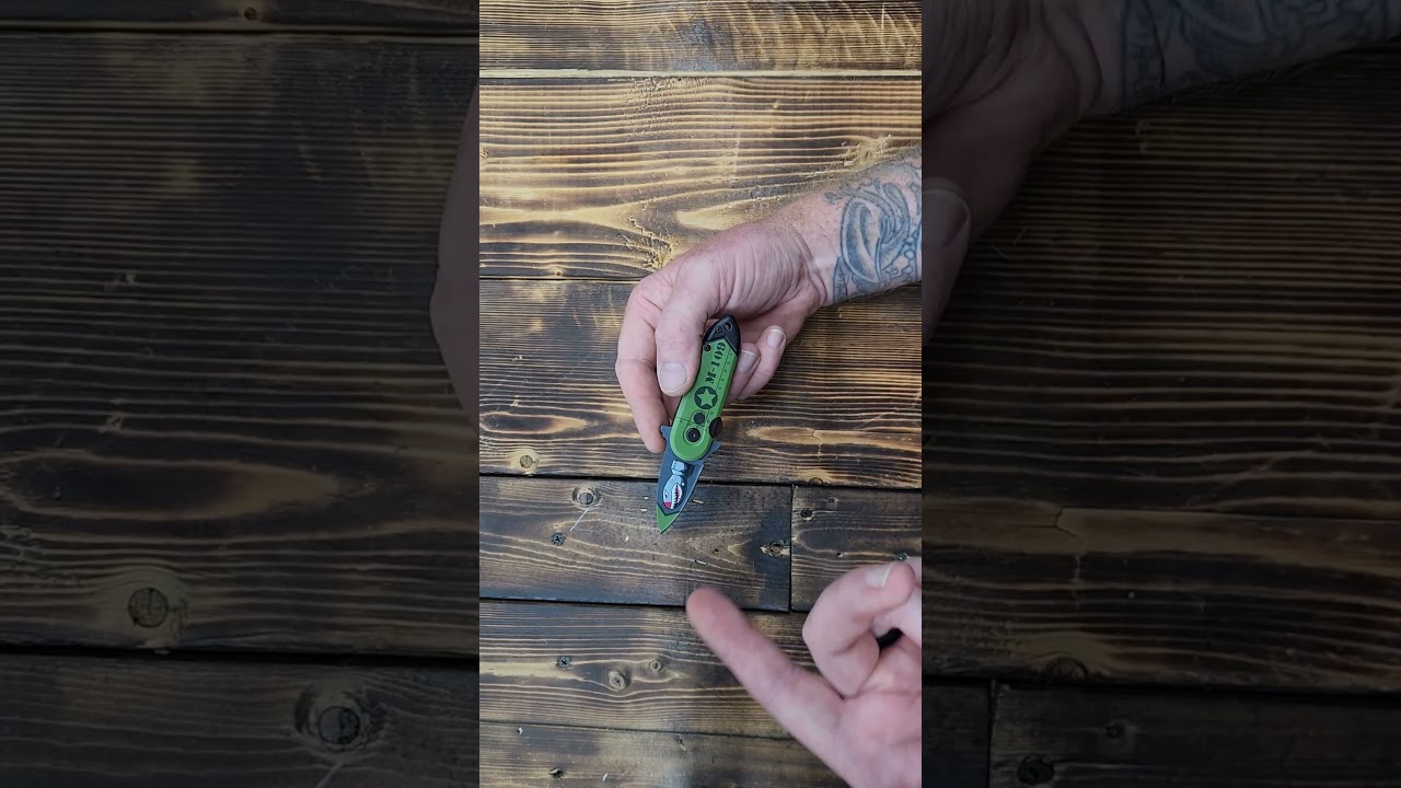 Atomic Bomb Push Button Knife Knife A Month