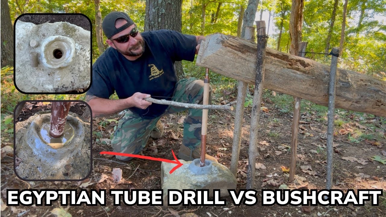 Core Like An Egyptian Using A Copper Bushcraft Tube Drill