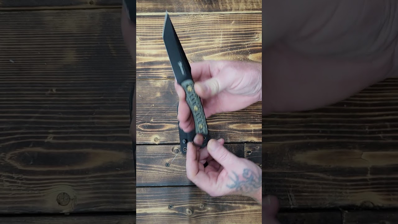 NedFoss PIONEER Small EDC Fixed Blade Knife - 3.4" Full Tang 14C28N ...