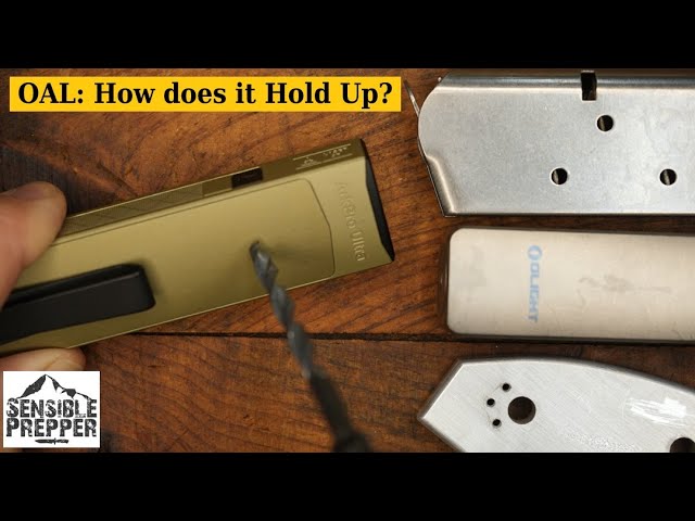 Olight OAL Super Aluminum: Testing Against Aluminum, Titanium And Steel